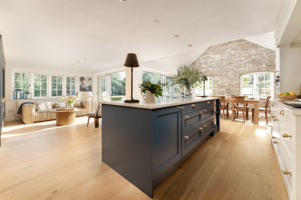 Ashbourne Oxford Blue and Highland Stone Kitchen - Jones Britain