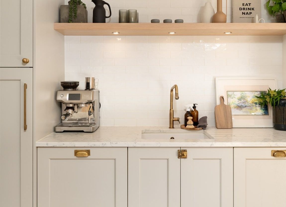 Ashbourne Oxford Blue and Highland Stone Kitchen - Jones Britain