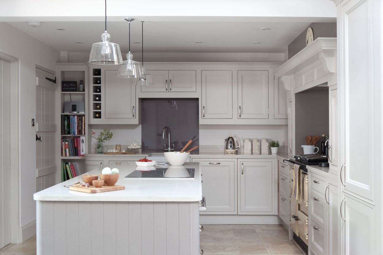 White In-Frame Kitchen with Island - Jones Britain